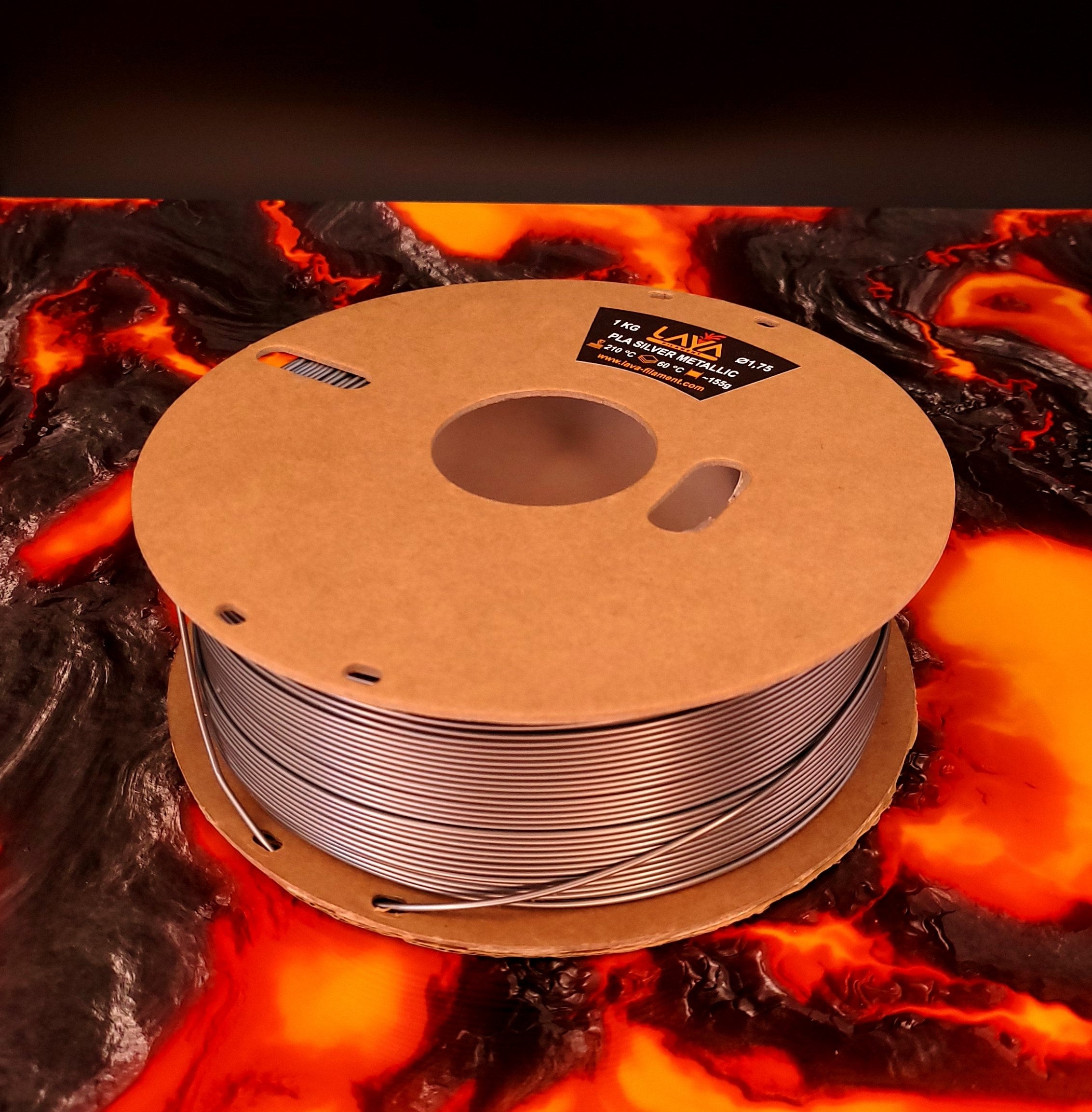 LAVA Filament PLA Silver Metallic - LAVA Filament